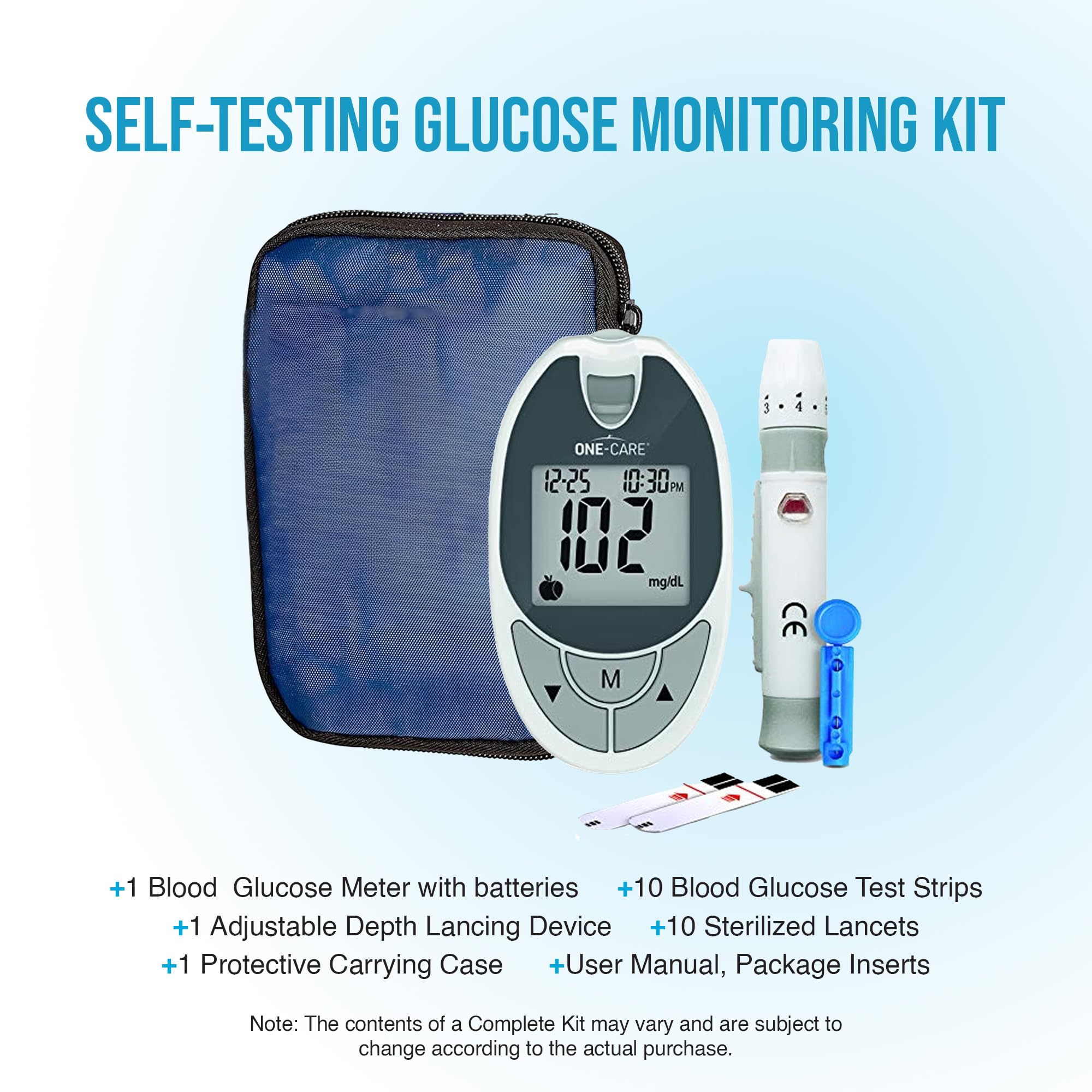 Mua ONE-CARE™ Blood Sugar Testing Kit: Glucose Monitoring System with ...
