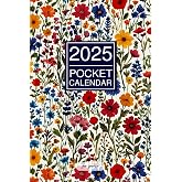 Pocket Calendar 2025 for Purse: Small One Year Monthly Agenda (12 ...