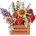 Amazon.com: Wowood 3D Wooden Flower Puzzle for Adults-Wooden Bloom Box ...