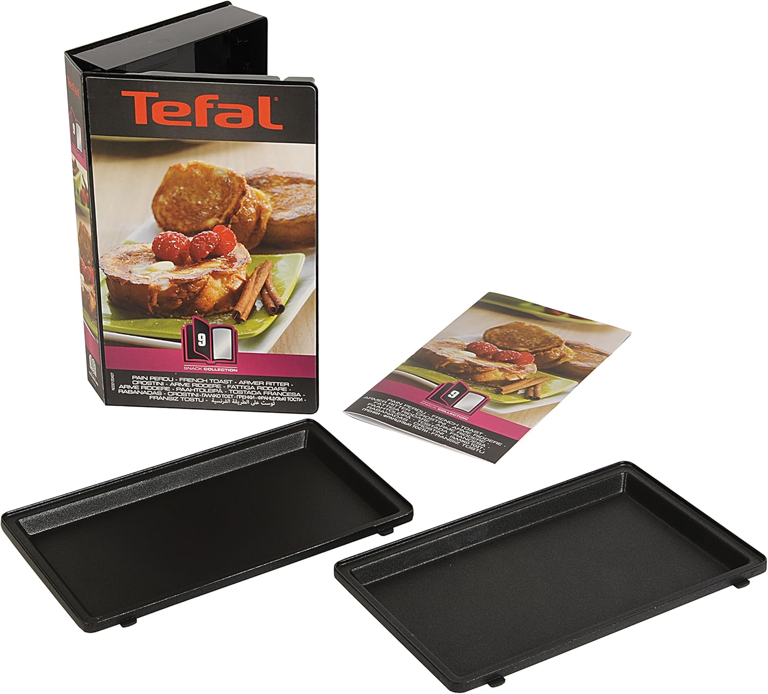 Tefal Coffret Snack Collection de 2 plaques pain perdu + 1 livre de ...