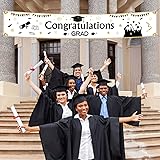 Amazon.com: Burlap Congrats Grad Graduation Banner - No DIY Required ...