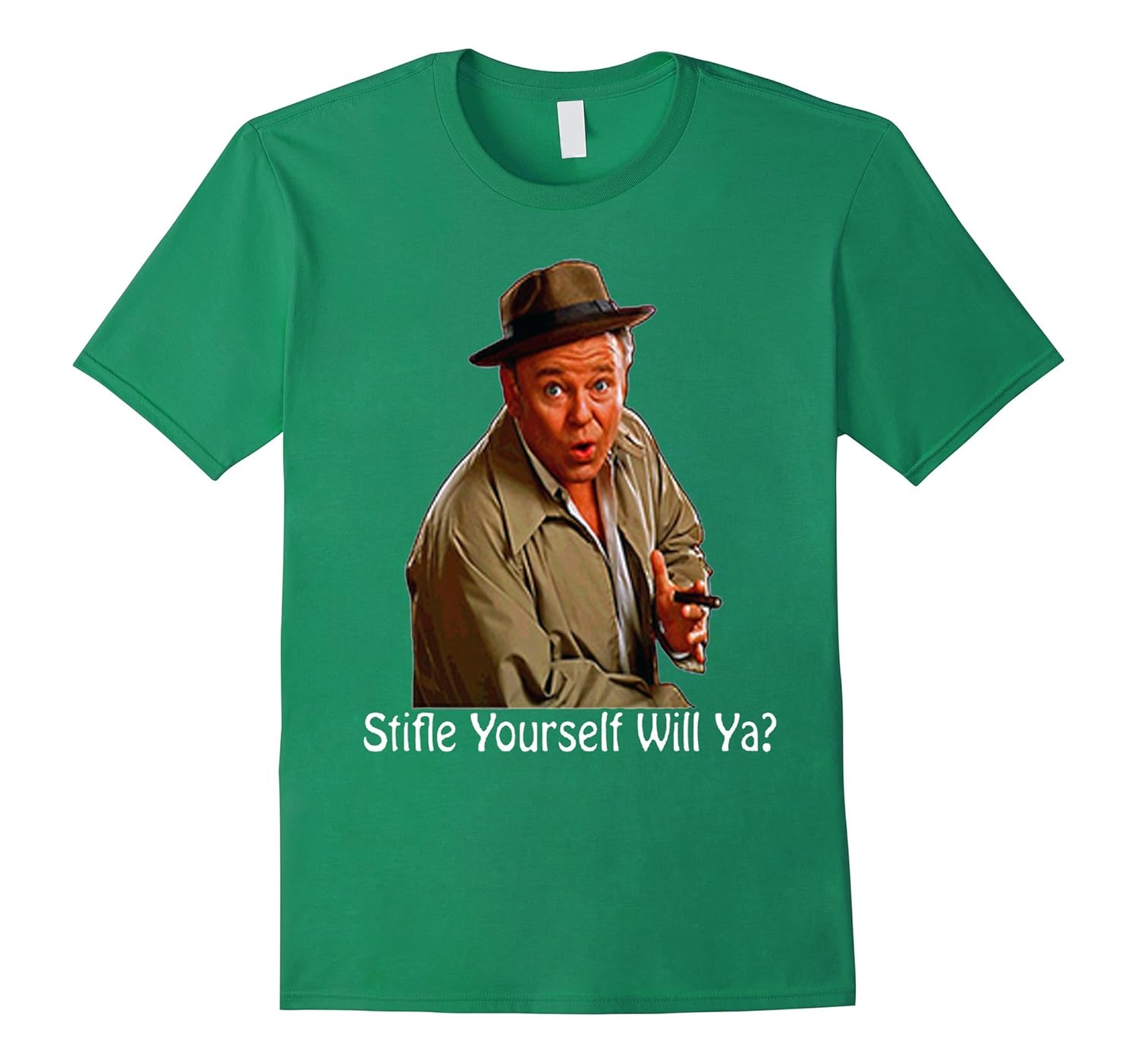 All In The Family Archie Bunker Stifle Yourself Black Shirt-BN – Banazatee