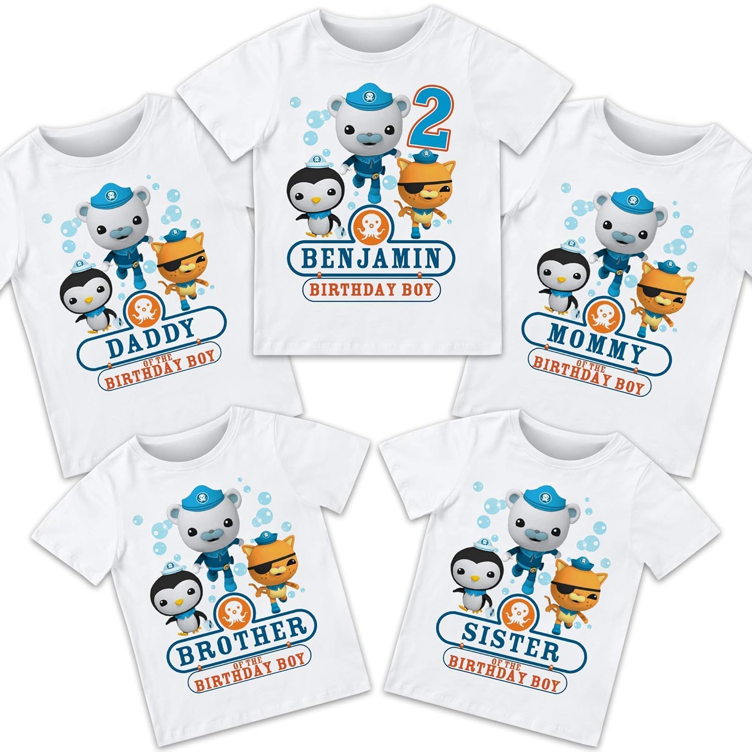 Amazon.com: Octonauts birthday shirt, Octonauts birthday tshirt ...