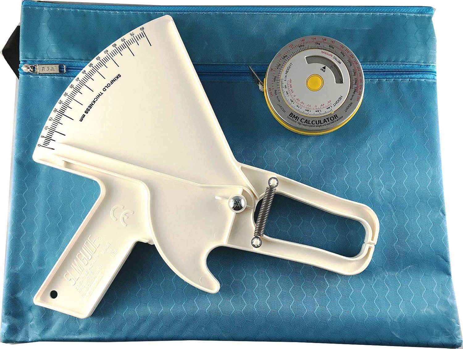 Plicómetro Slim Guide Kit AnthroFlex con Cinta Métrica IMC, Bolsa de ...