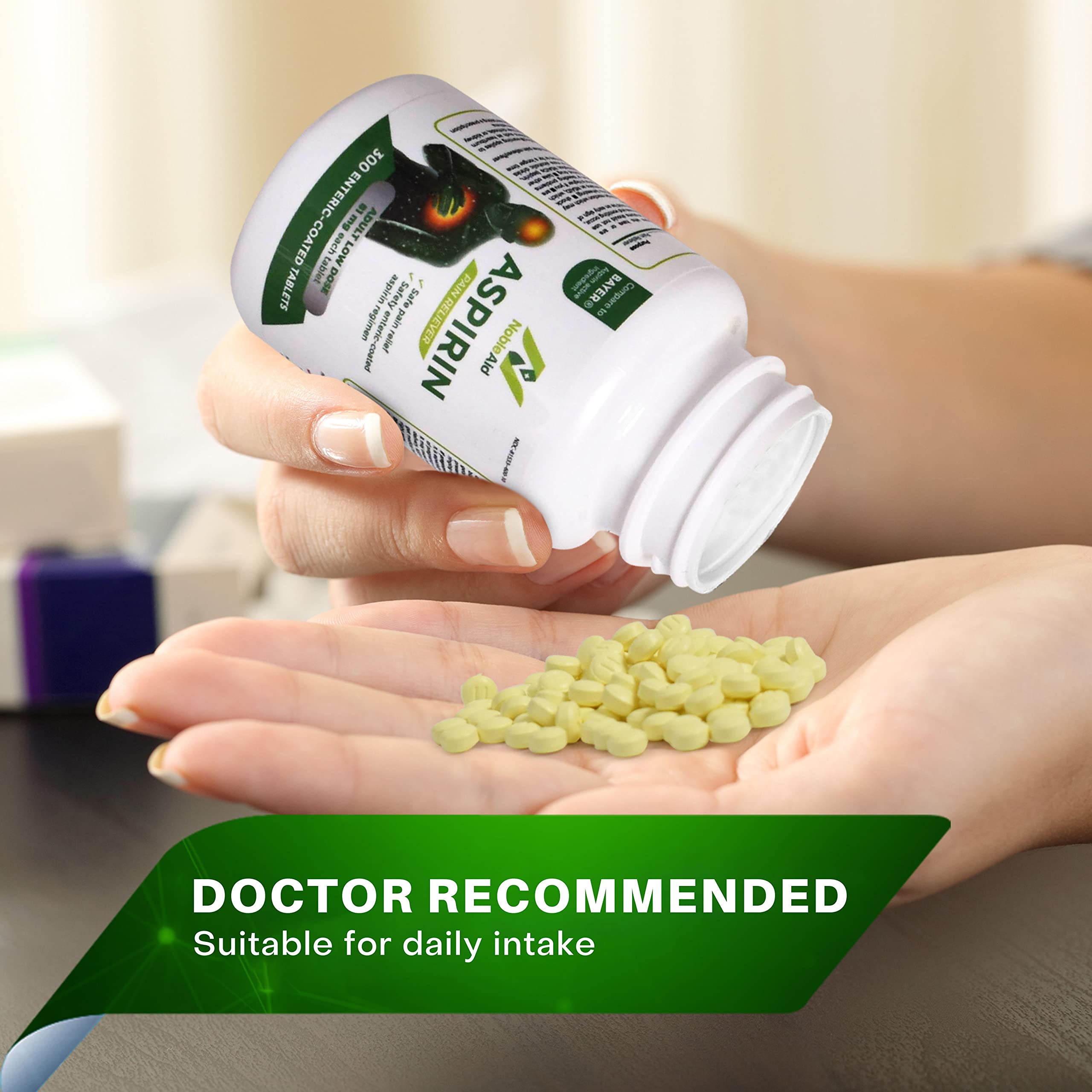 Mua Pure Low Dose Baby Aspirin 81mg for Adults, 300 Count Enteric ...