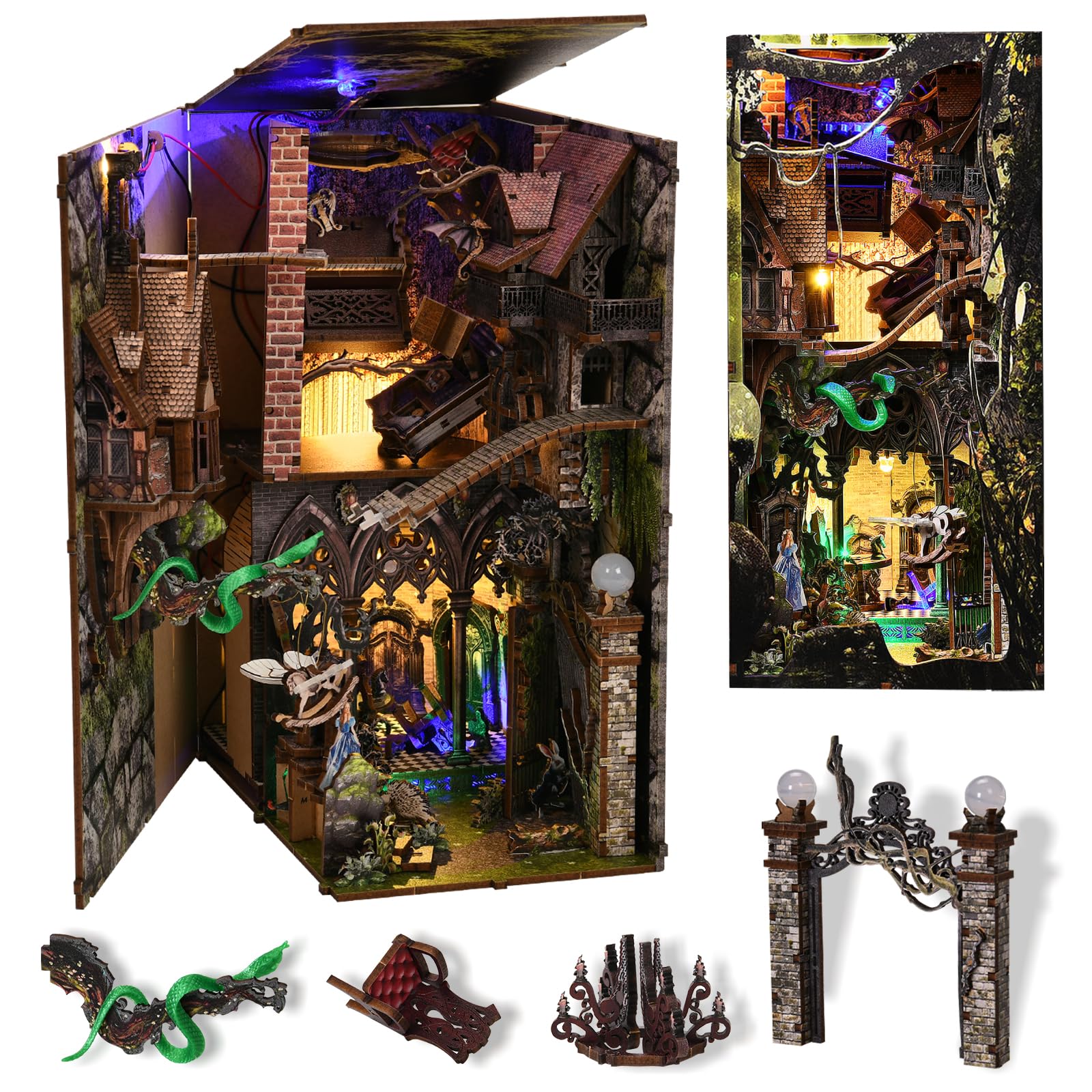 MiniCity DIY Book Nook Kit, DIY Miniature House Kit for Teens and ...
