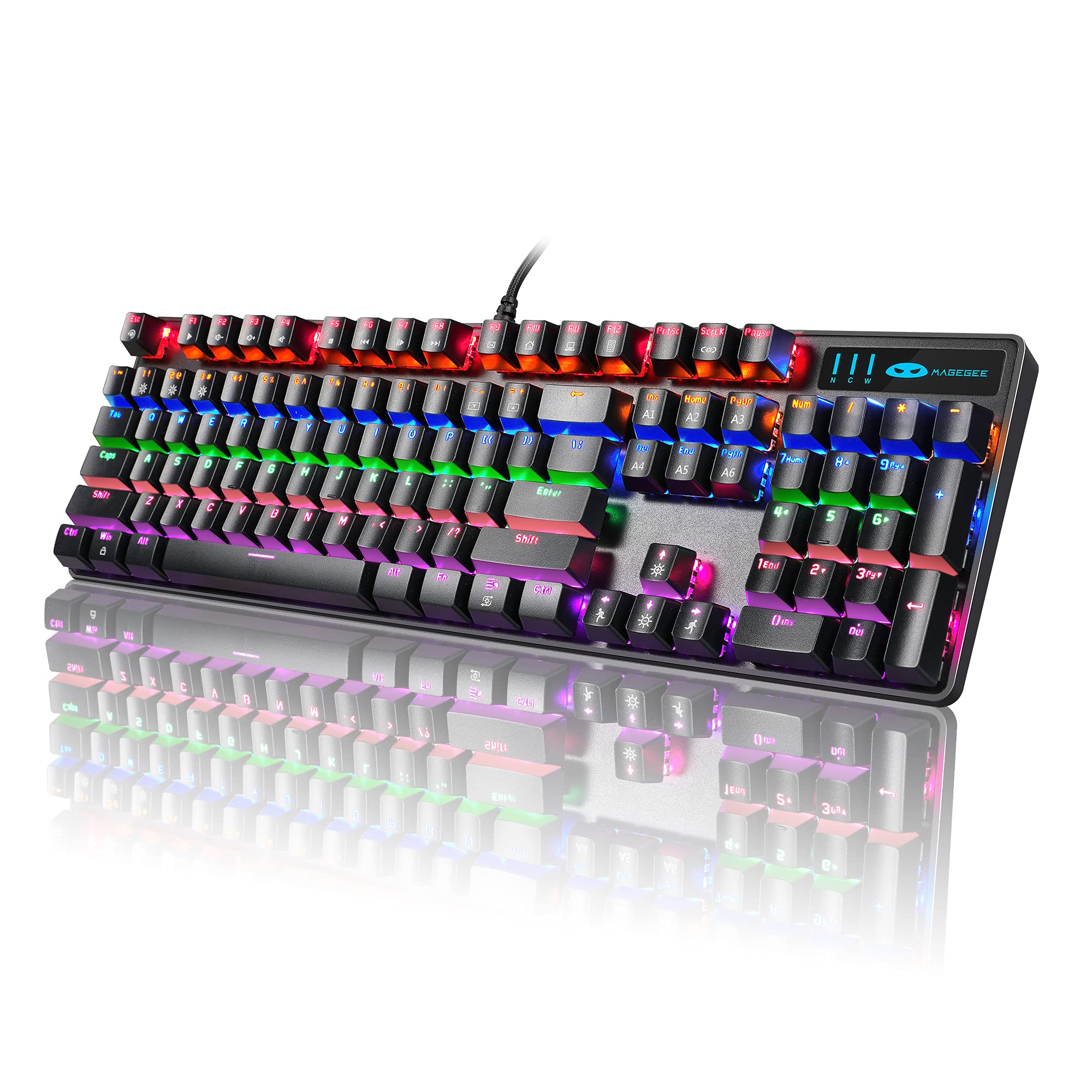 Mua MageGee Mechanical Gaming Keyboard, Storm Rainbow Backlit Ultra ...