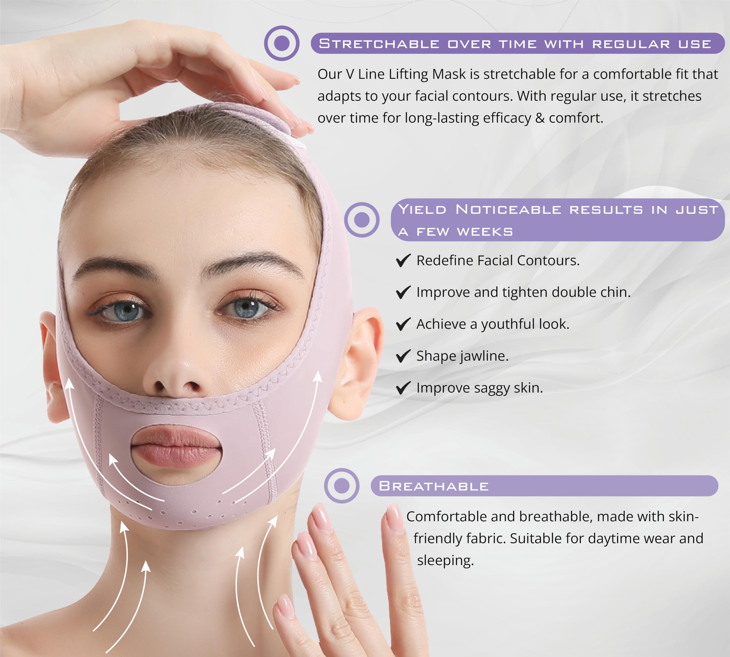 Mua V Line Lifting Mask & Face Lifting Strap, Double Chin Strap, Neck ...