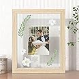 Afuly 8x10 Floating Picture Frames Black Modern Glass Picture Frames ...