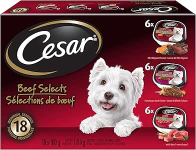 Cesar Entrées Food Trays for Dogs - Beef - Filet Mignon - Porterhouse ...