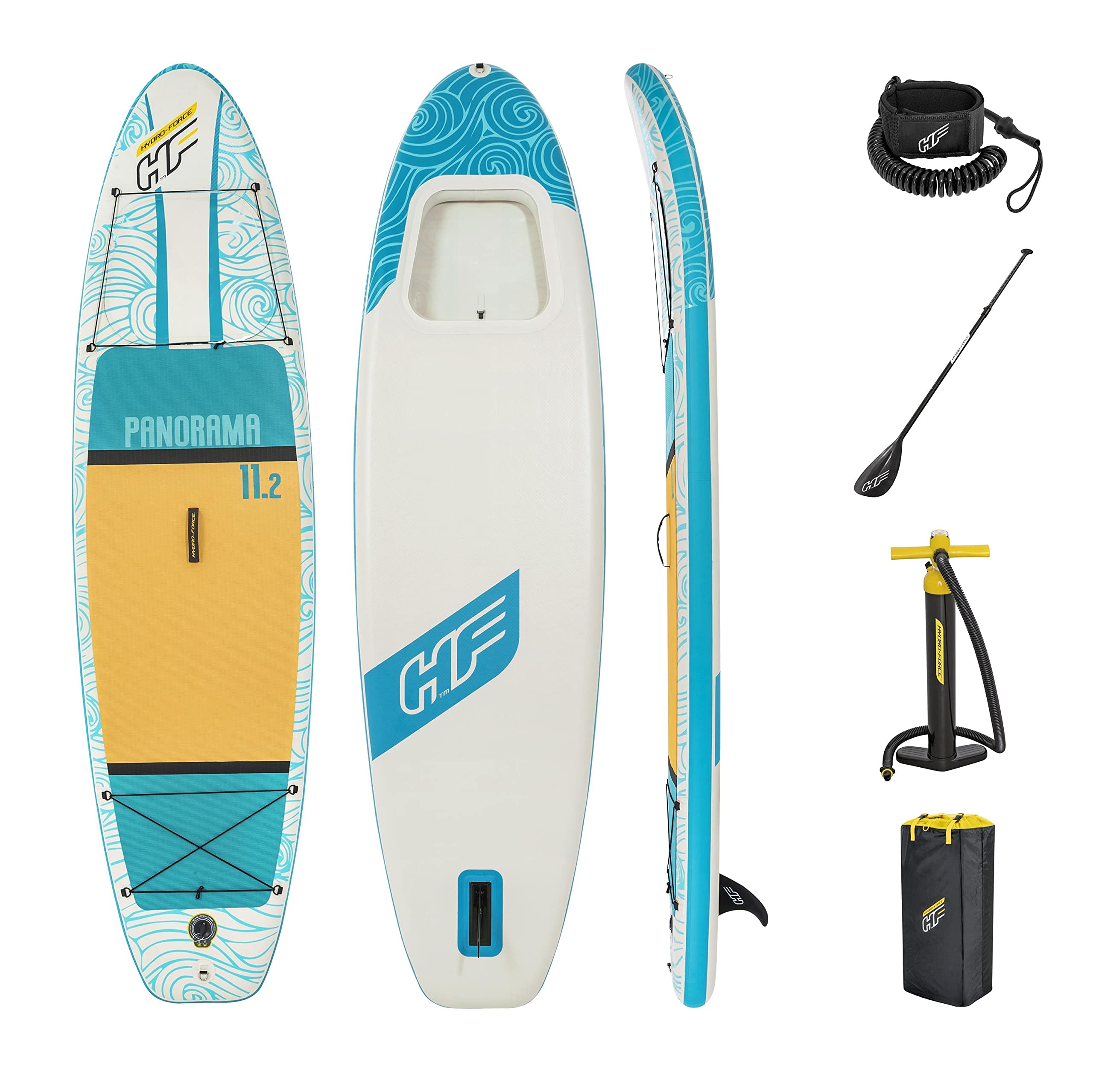 Bestway Hydro-Force Panorama Inflatable Stand-Up Paddleboard Set with ...
