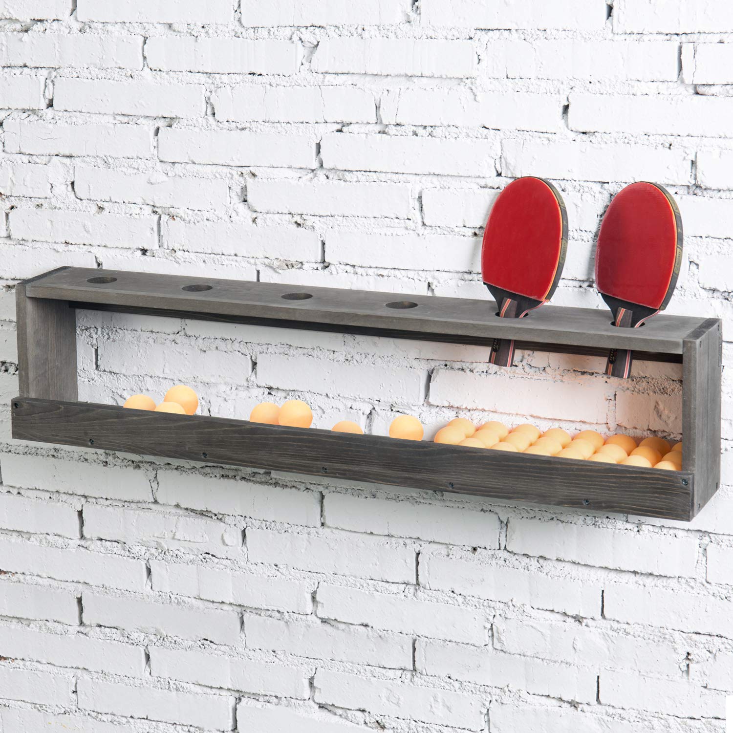 Mua MyGift Wall Mounted Vintage Wood Ping Pong Paddle Table Tennis ...