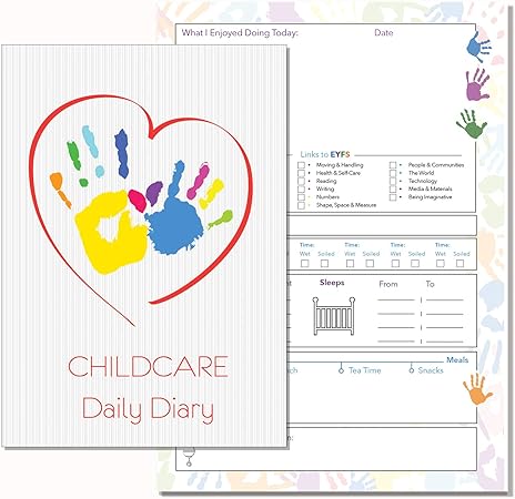 Childcare Daily Diary, EYFS, Daily Record Book, Childcare Professionals ...
