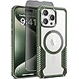 Amazon.com: MOBOSI for iPhone 15 Pro Max Case with Screen & Camera Lens Protector, [Compatible ...