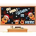 Amazon.com : Large Christmas Bulletin Board Set Classroom Decoration ...