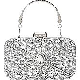 Gabrine Womens Evening Shoulder Bag Handbag Clutch Purse Shiny Sequins Rhinestone for Wedding ...