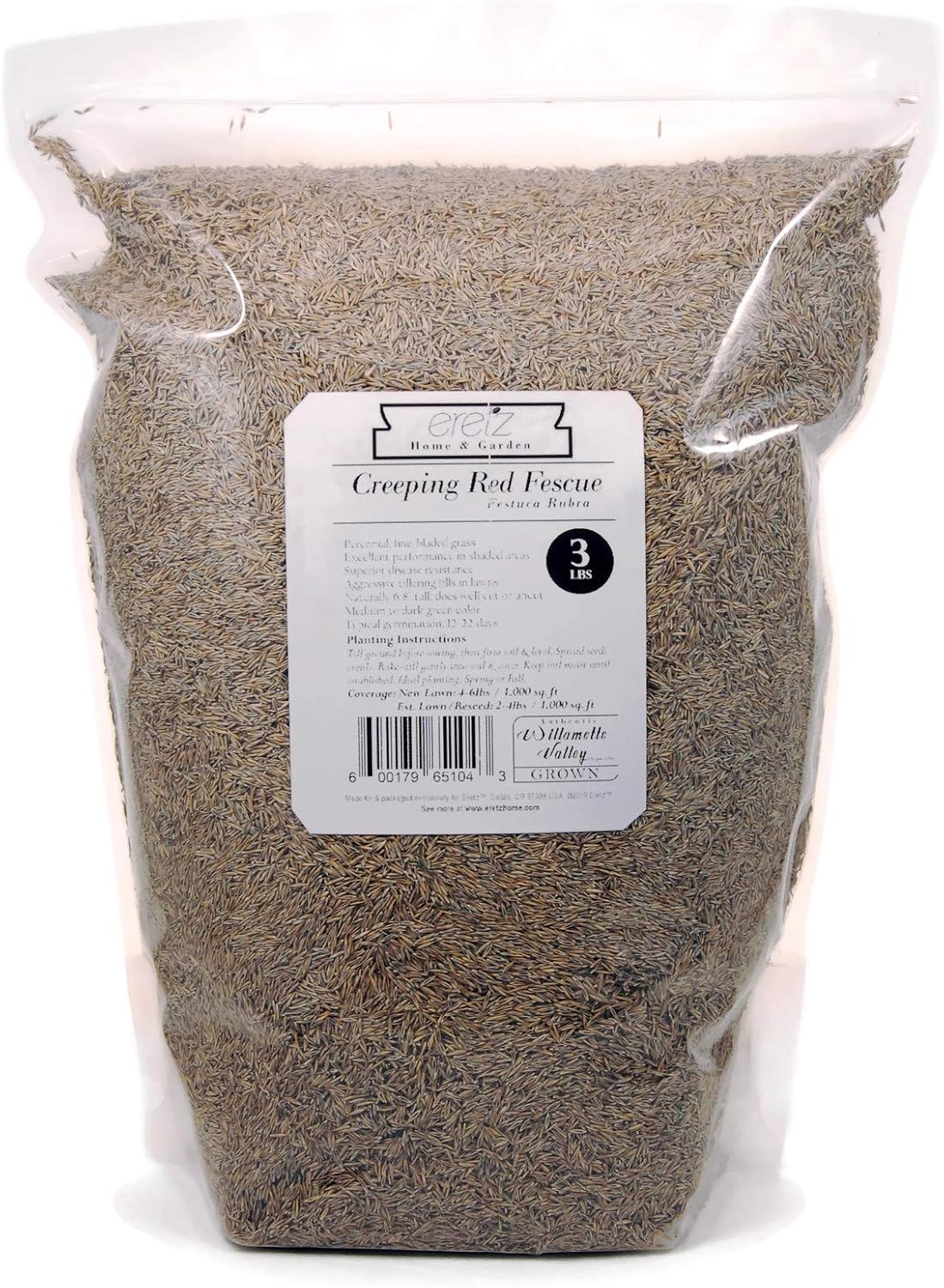 Amazon.com : Eretz Oregon Grown Grass Seed - Creeping Red Fescue Seed ...