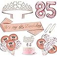 Amazon.com: Hysilla 85th Birthday Sash and Tiara for Women, 85th Birthday Sash, 85th Birthday ...