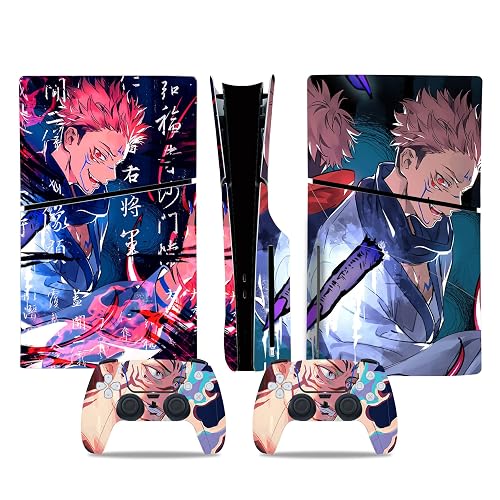 TANOKAY PS5 Slim Console Skin and Controller Skin Set | Anime Sukuna ...