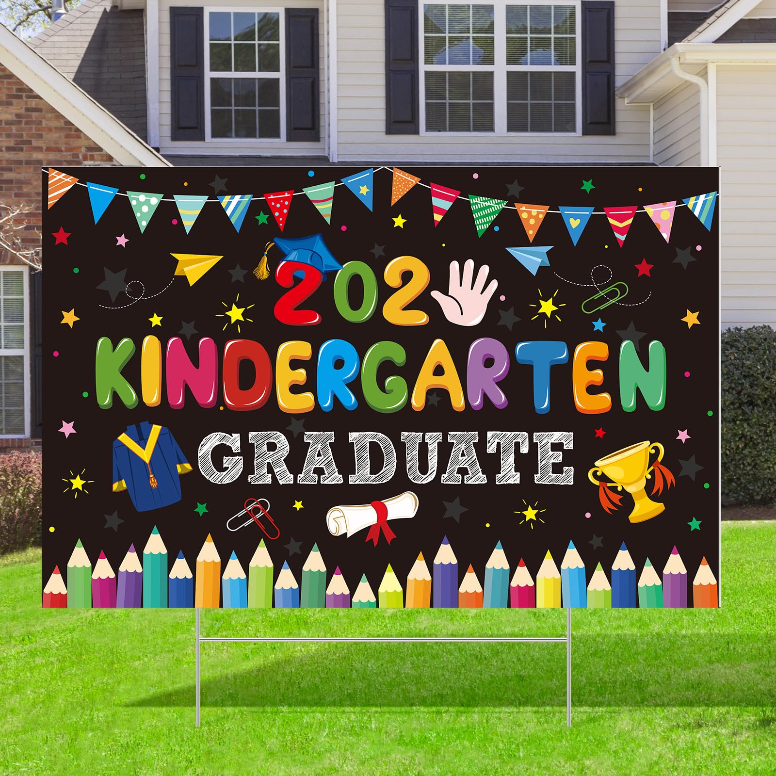 Kigeli Kindergarten Graduation Grad Yard Sign Class of 2025 Preschool ...