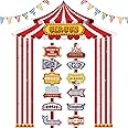 Amazon.com: Tlswshsy 17PCS Circus Tent Decorations Set, Circus Door Banner with Awning and ...