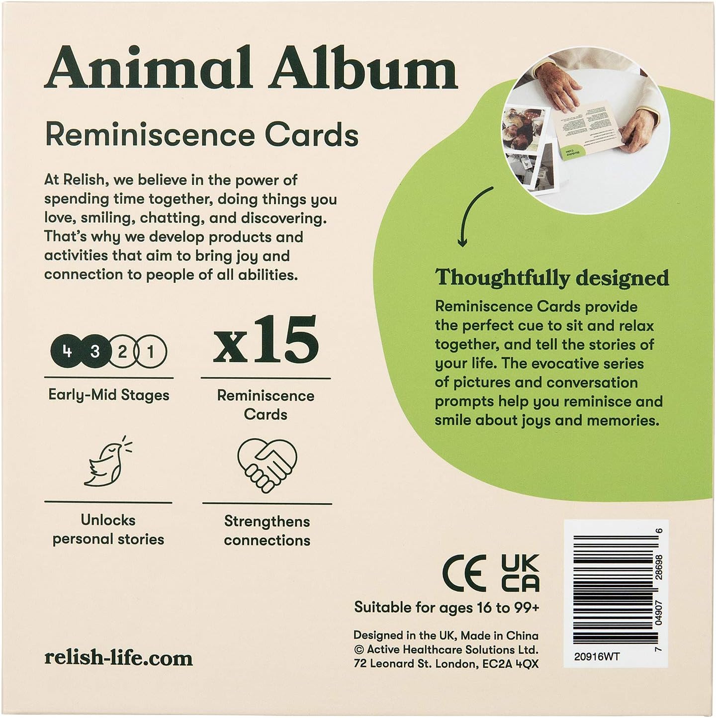 Relish Animals Themed Memory & Conversation Card Games – Dementia Aids ...