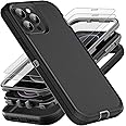 Amazon.com: YKHJKLEC for iPhone 12 Pro Max Case, Military Grade 3 in 1 Heavy Duty Shockproof ...