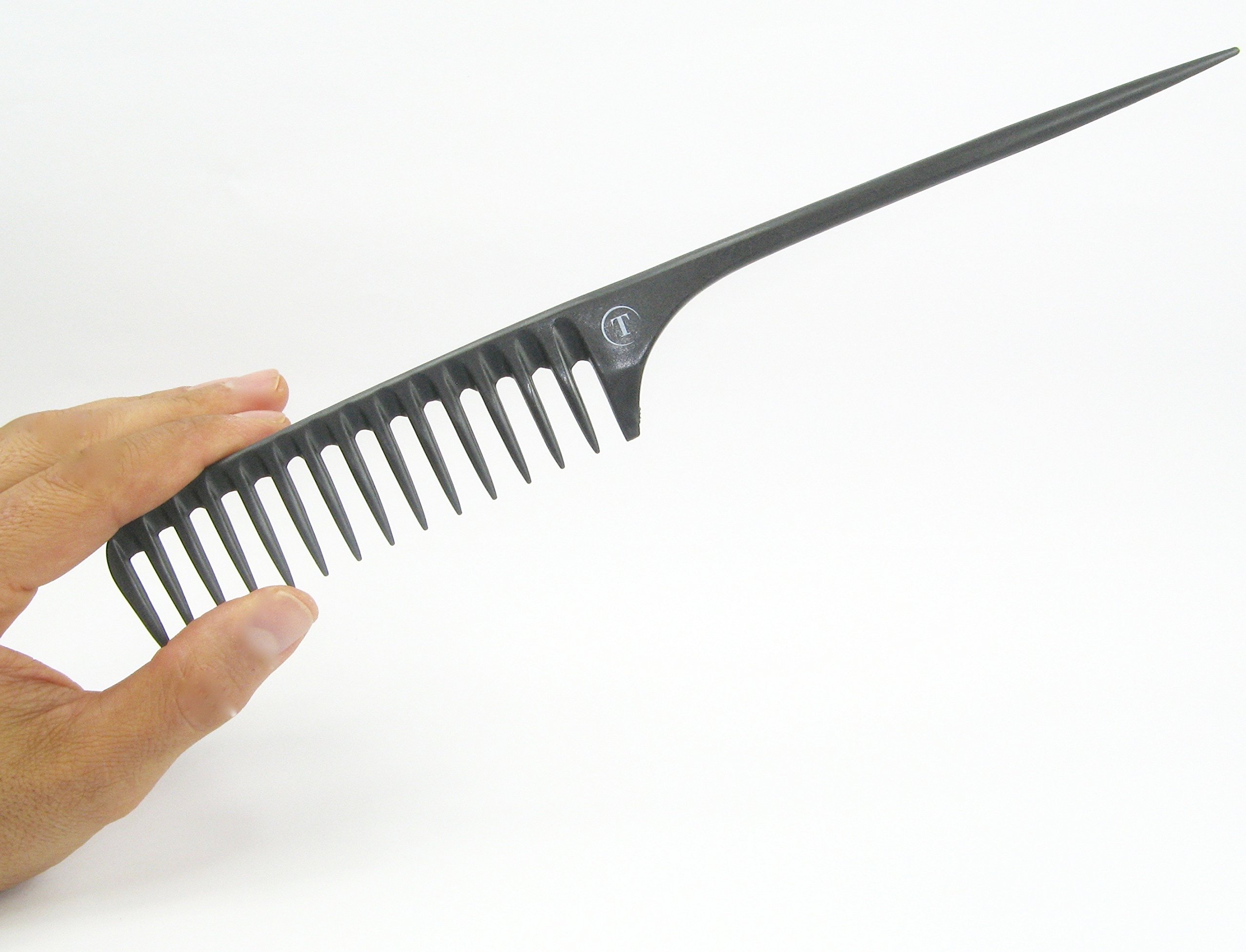 Mua Carbon Wide Tooth Rake Comb with Tail – Child-Friendly Detangler ...