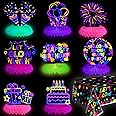 Amazon.com: 10 Pieces Glow in The Dark Party Table Decorations, Neon ...