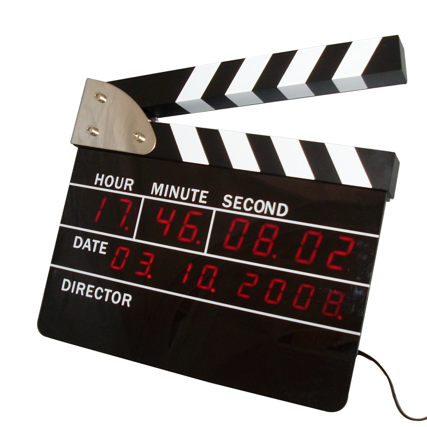 WiKi Clapperboard LED Clock: Amazon.co.uk: Kitchen & Home