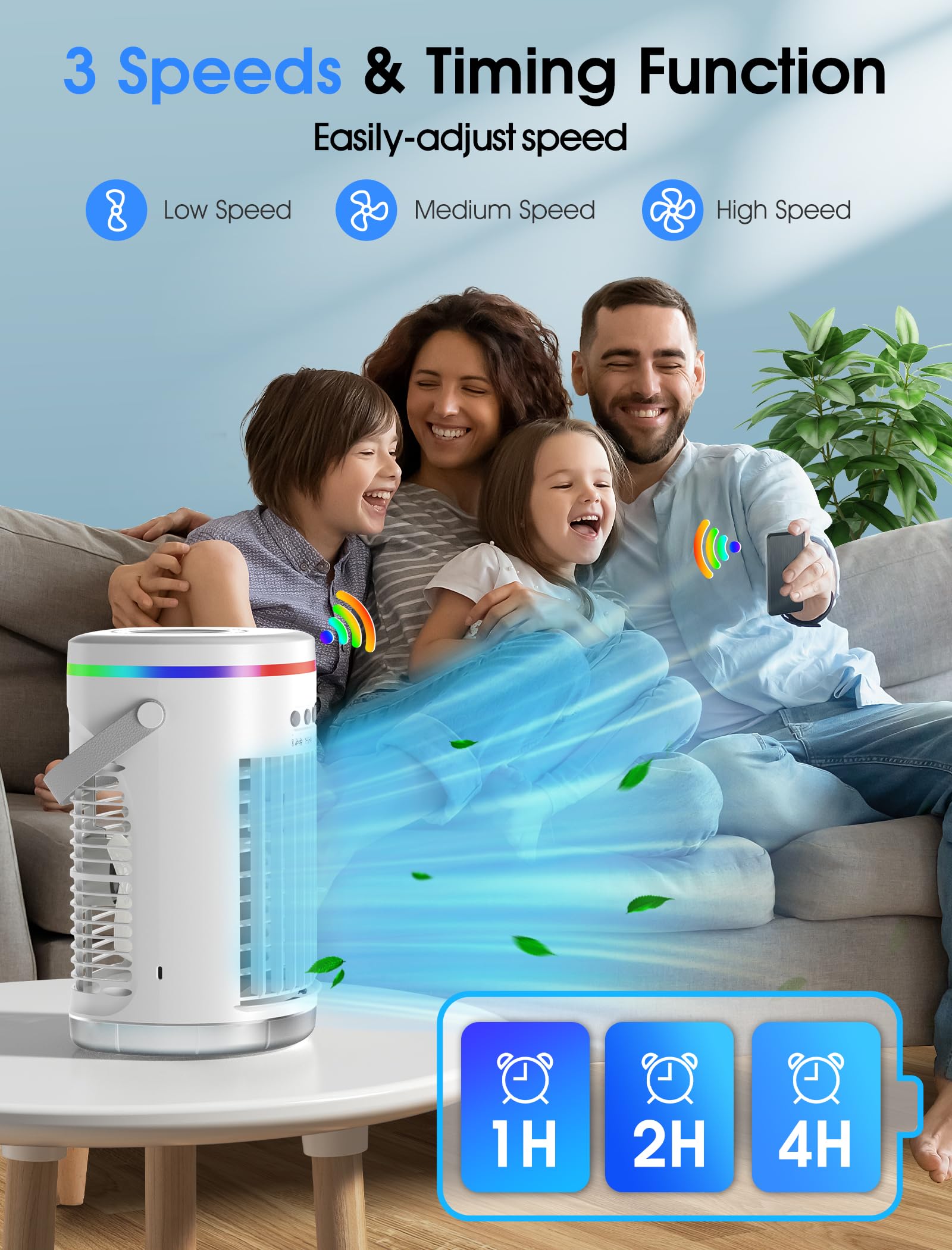 Mua Portable Air Conditioners with remote,1400ml Evaporative Mini Air ...