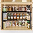 Amazon.com: THYGIFTREE Spice Rack Organizer for Cabinet 2 Tier ...