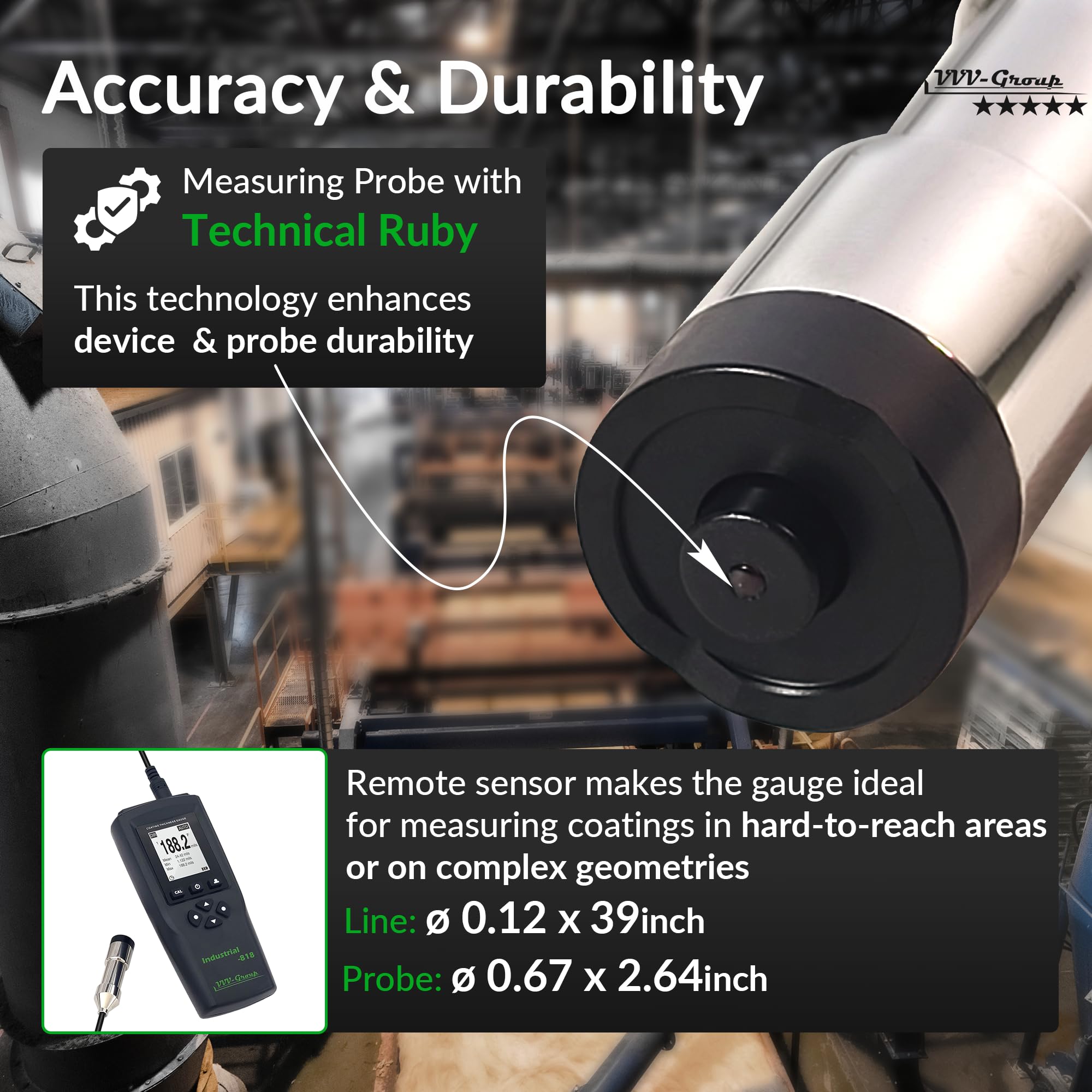 Mua Digital Professional Coating Thickness Gauge Industrial-818 Paint ...