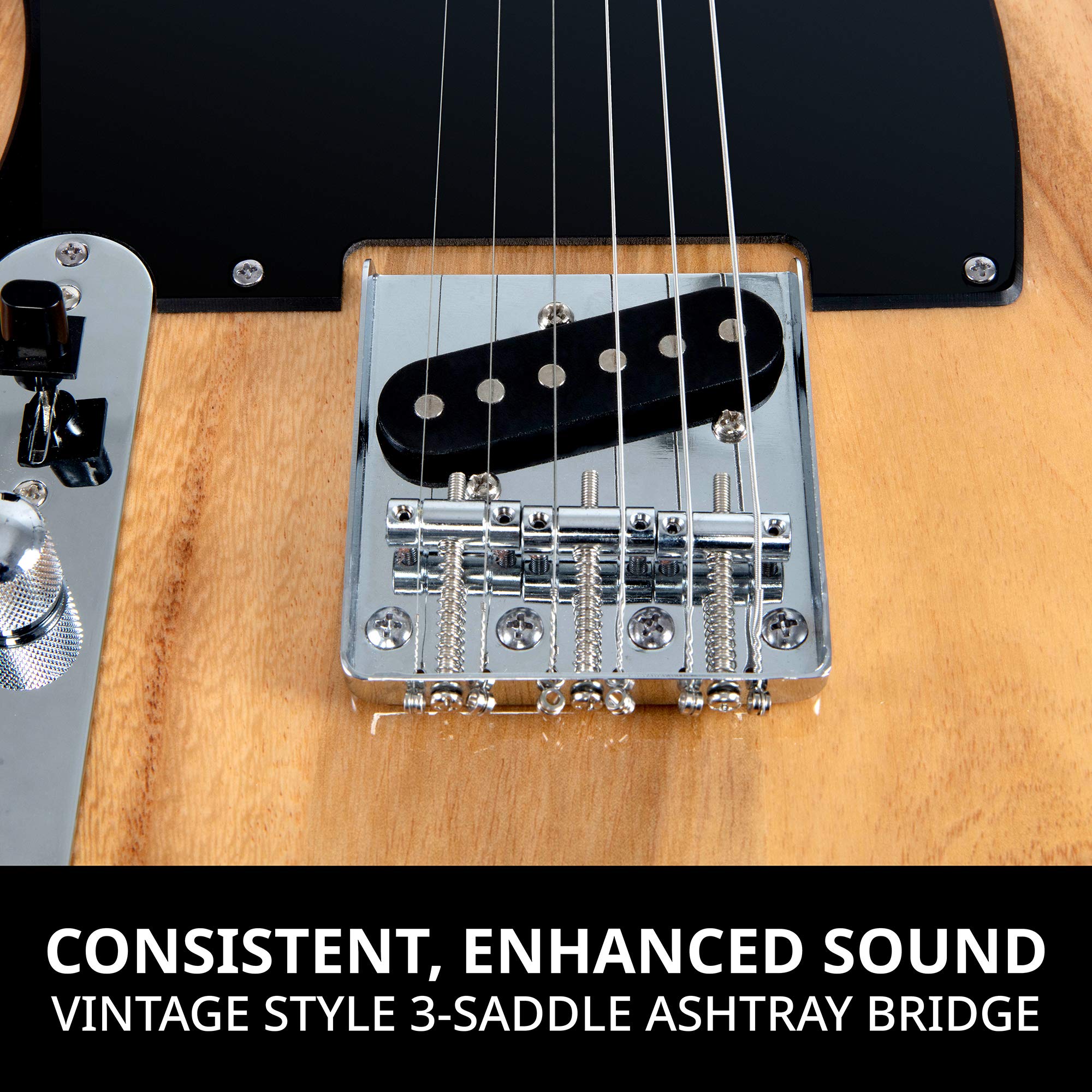 Mua LyxPro 39” Electric Guitar Left Hand TL Series, Full-Size Paulownia ...