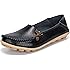 Amazon.com | Serene Womens Leather Cowhide Casual Lace up Flat Driving ...