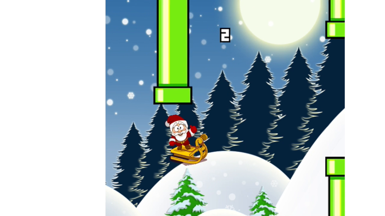 Aplicación Flappy Santa en Amazon Appstore