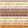 Amazon.com: Whaline 69Ft Fall Bulletin Board Borders 10 Designs Happy ...
