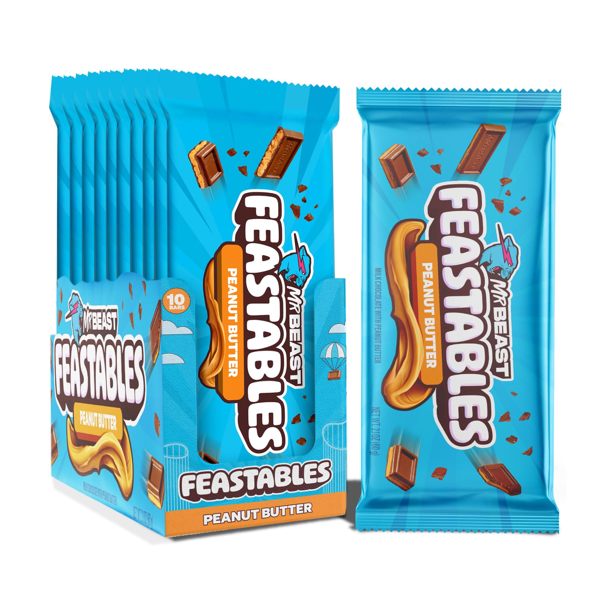 Mua Feastables by MrBeast Peanut Butter Milk Chocolate KING Size ...