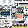 SunFounder ESP32 Ultimate Starter Kit (Compatible with Arduino) Pinout Board with ESP32CAM, WiFi ...
