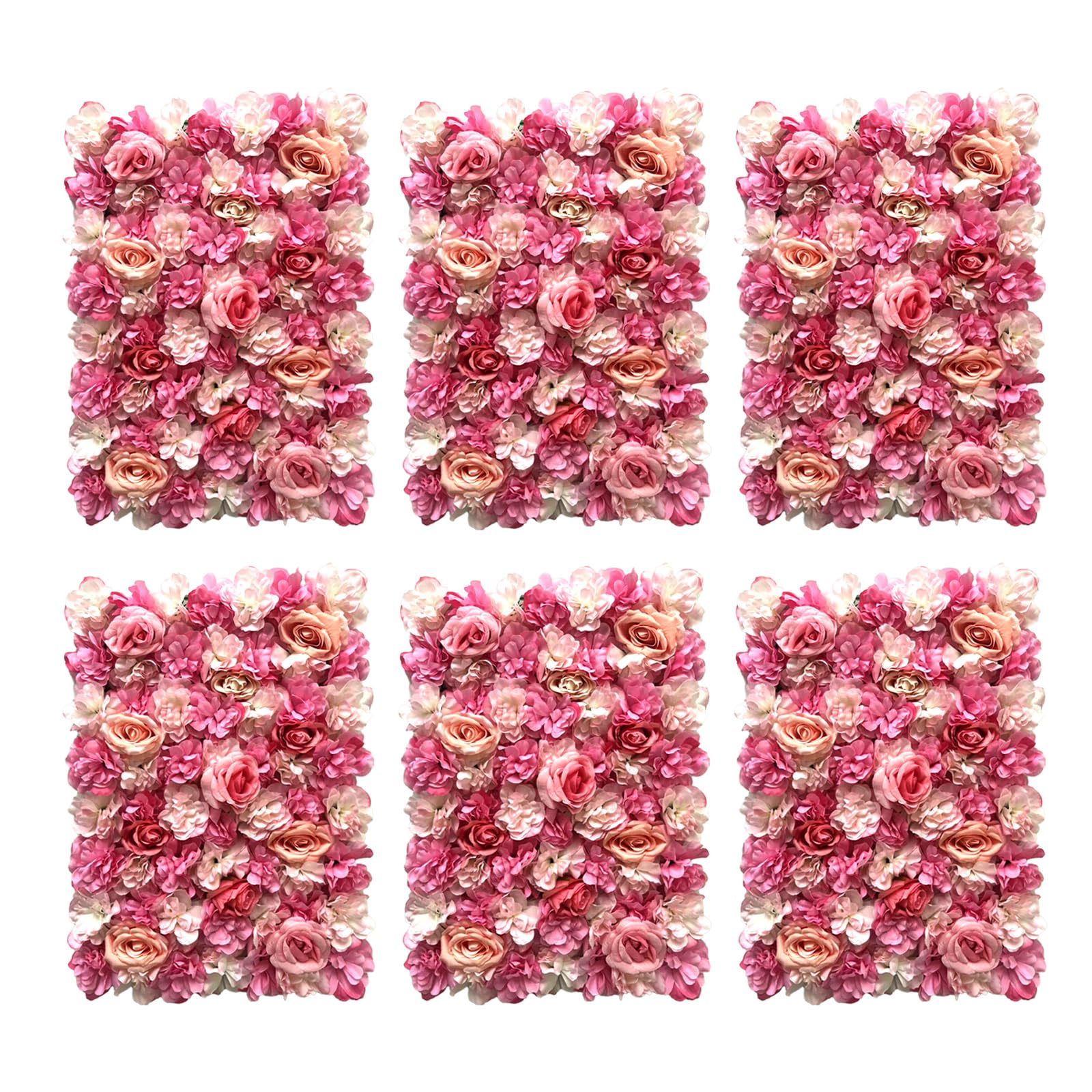 perlaw Flower Wall Panel Artificial Flower Wall Backdrop,Indoor/Outdoor ...