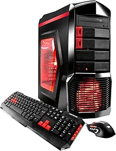 Amazon.com: iBuyPower AM681FX Desktop (Black/Red): Computers & Accessories
