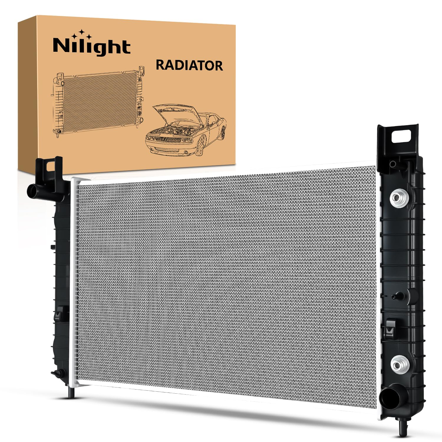 Nilight 28" Radiator for Chevrolet Silverado GMC Sierra 1500 2500 Yukon ...