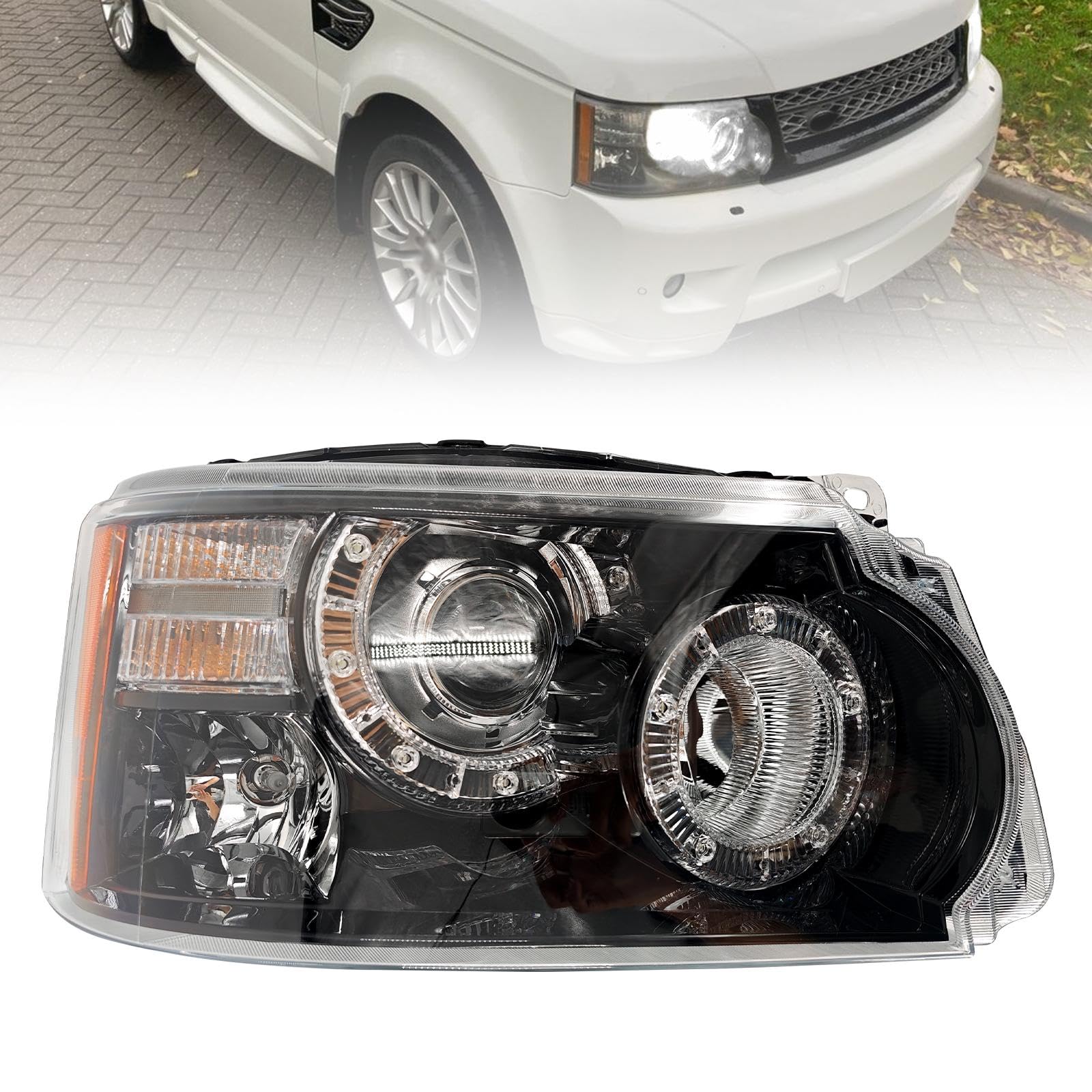 LR023552 Headlight Assembly L320 with Brackets, Right Passenger Side ...