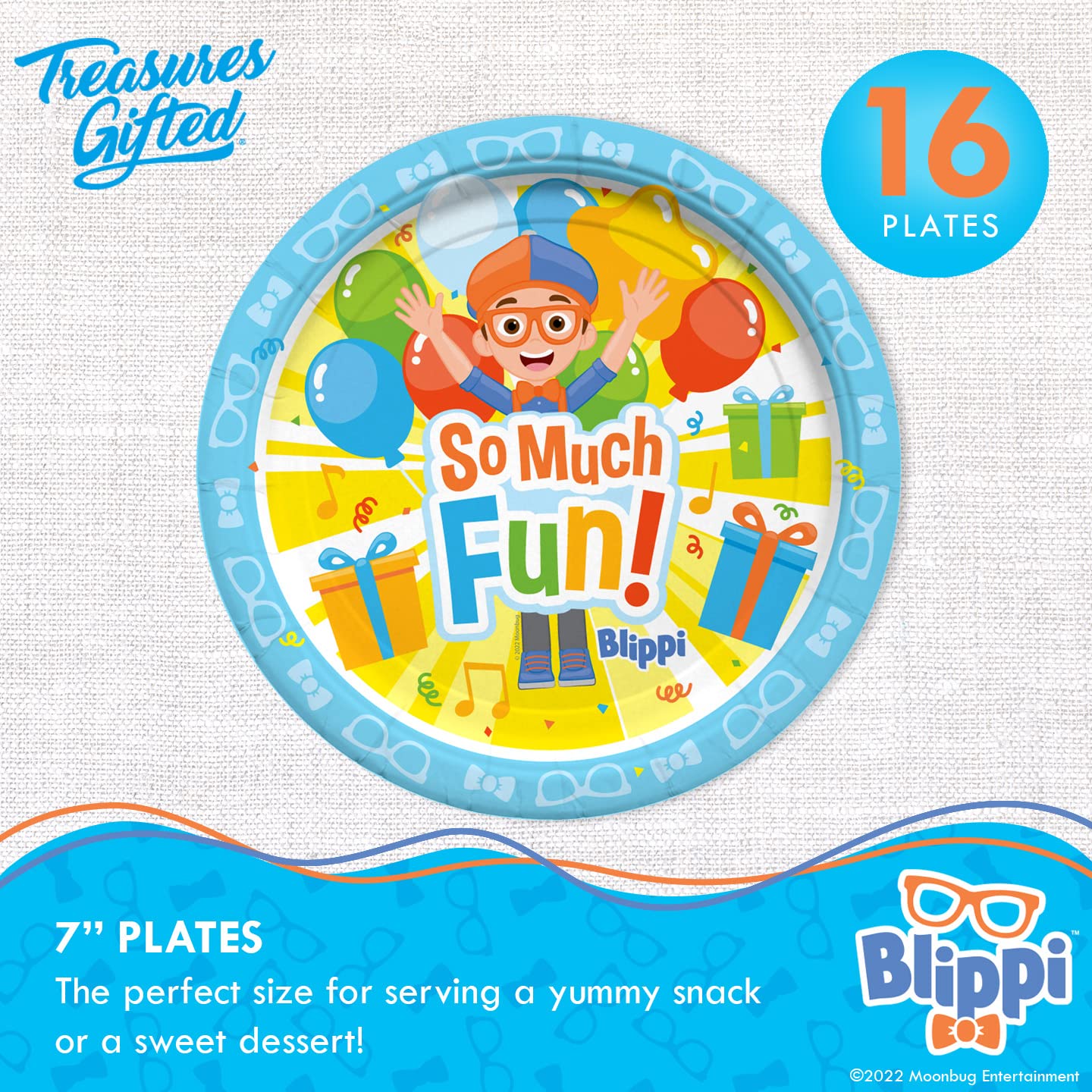 Mua Treasures Gifted Officially Licensed Blippi Birthday Party Supplies ...