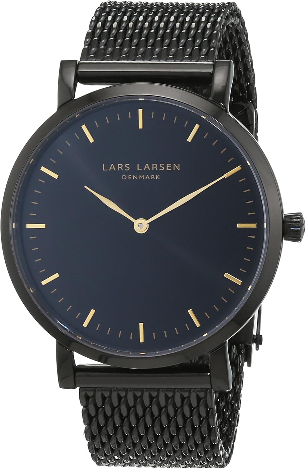 Lars Larsen Carbon Women's Quartz Watch with Black Dial Analogue ...