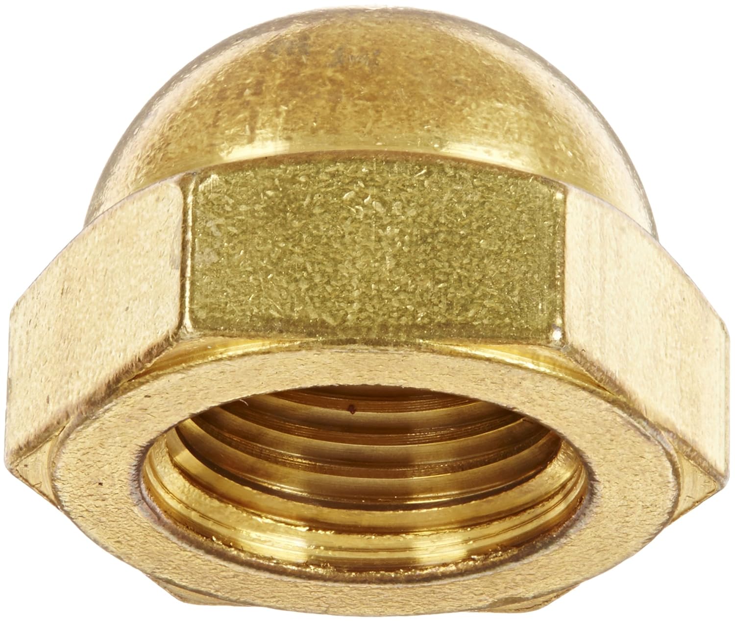 Brass Acorn Nut, USA Made, 5/8"-18 Thread Size, 15/16" Width Across ...