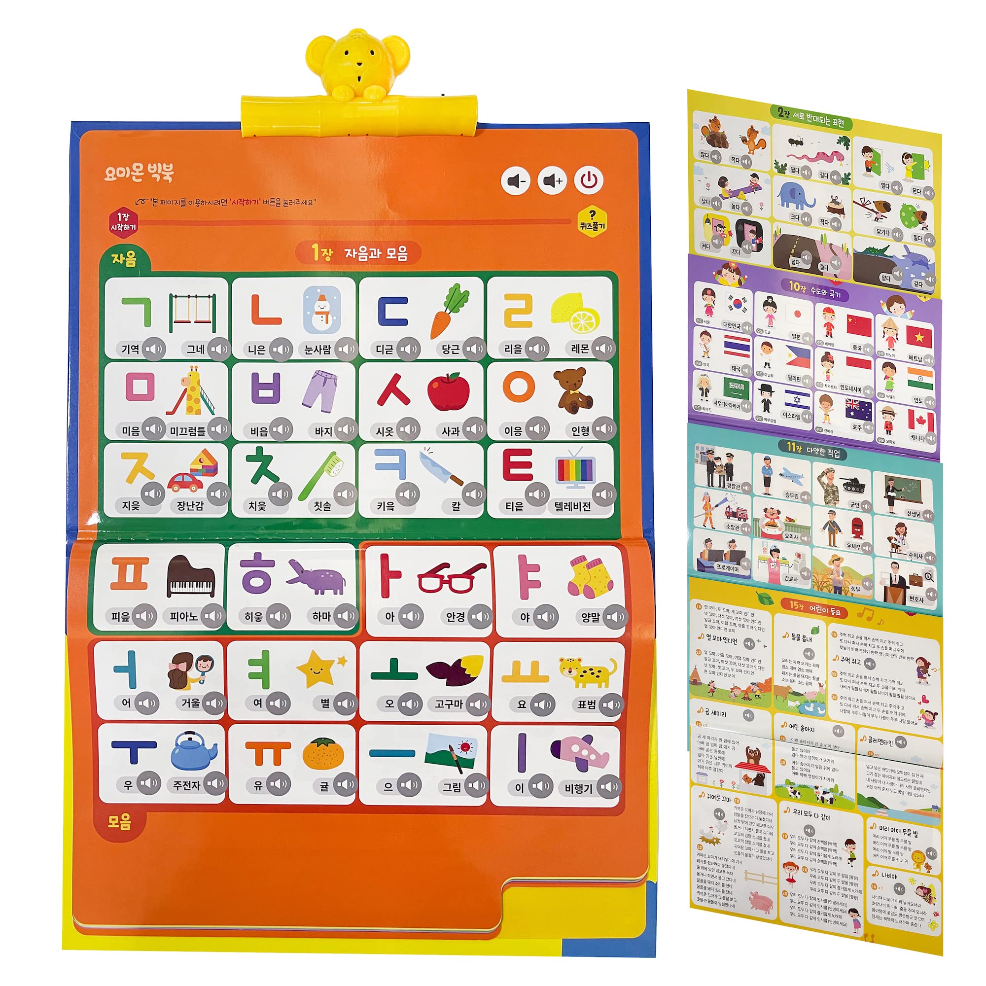 Mua Korean Alphabet Poster Korean Toys for Kids, Learn Korean Alphabet ...