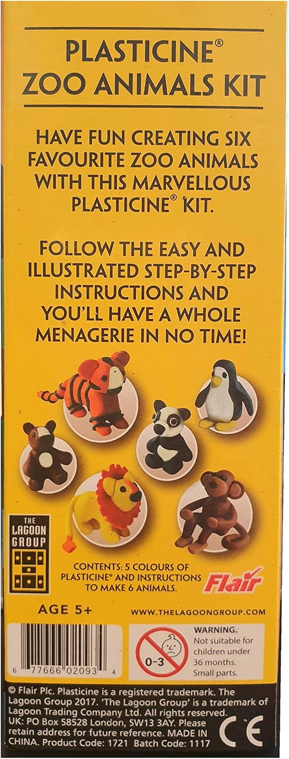 Plasticine Zoo Animals Modelling Kit – BigaMart