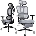 Amazon.com: Ergonomic Mesh Office Chair with Retractable Footrest ...