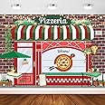 Amazon.com : Avezano Pizza Shop Backdrop Pizza Party Food Newborn Baby ...